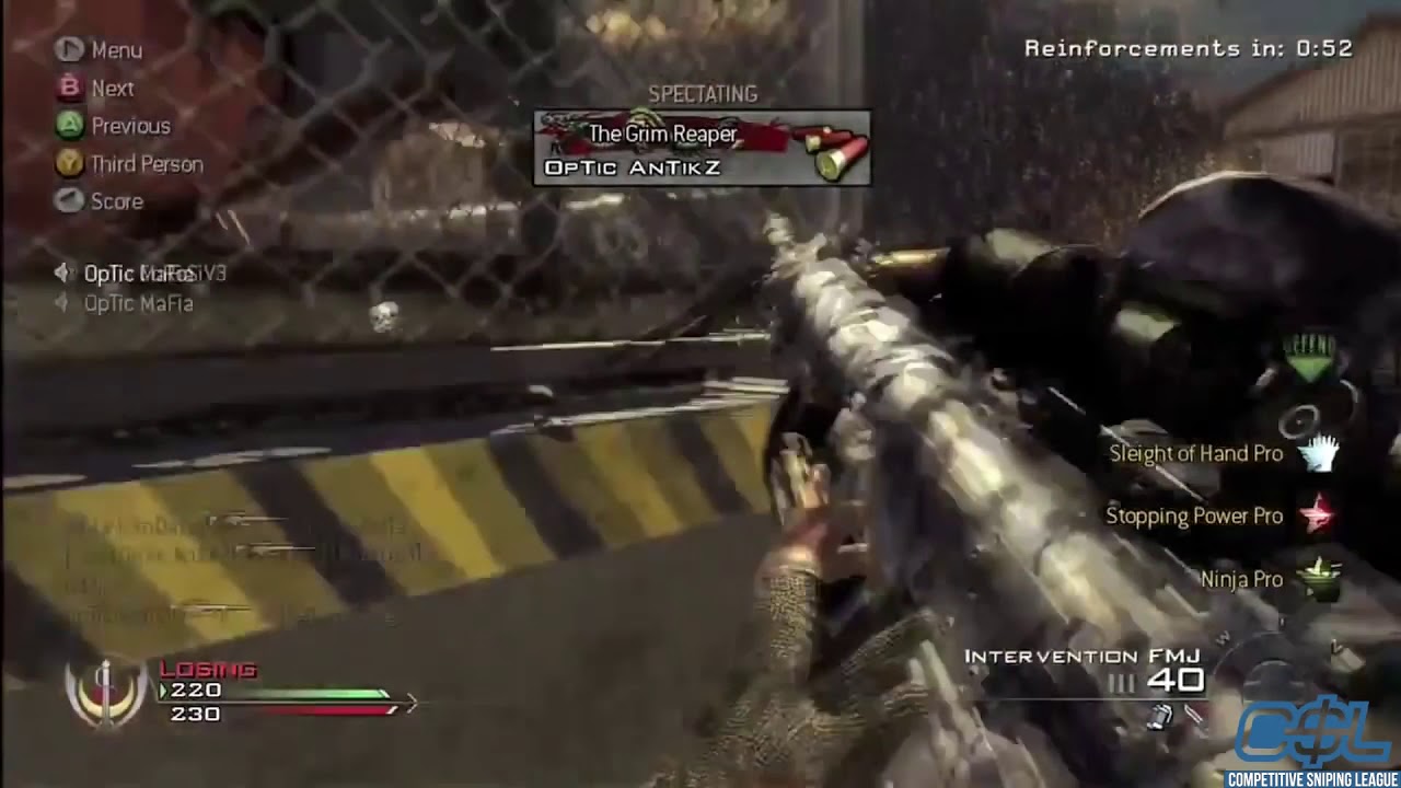 OpTic vs eXiLe: MW2 Competitive Sniping #Throwback - Powered by CSL ...