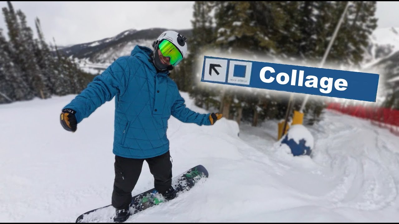 Collage Blue Square Ski Run at Copper Mountain - YouTube