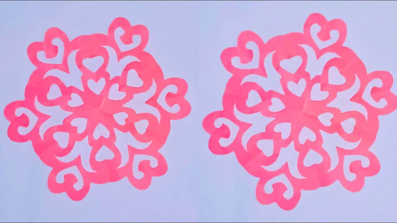 How to make simple & easy paper cutting flower design/ paper flower/DIY ...