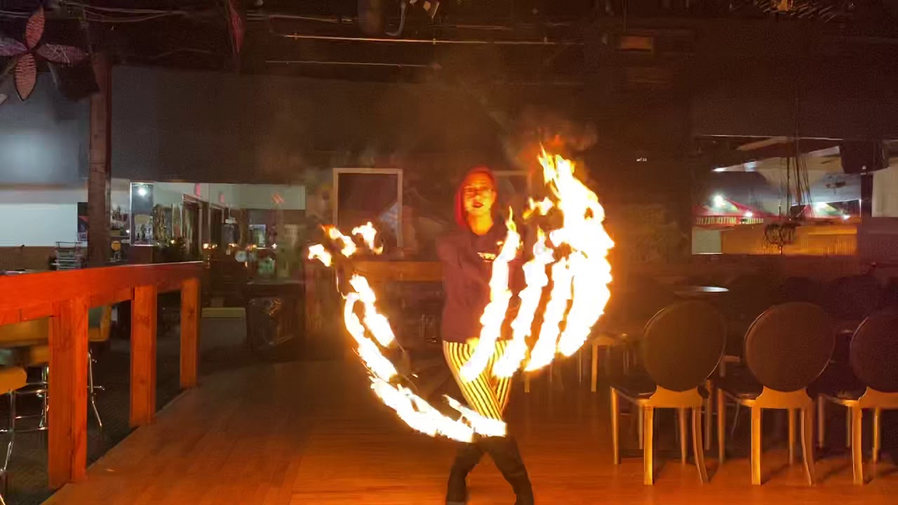 Fire Fan Practice - YouTube
