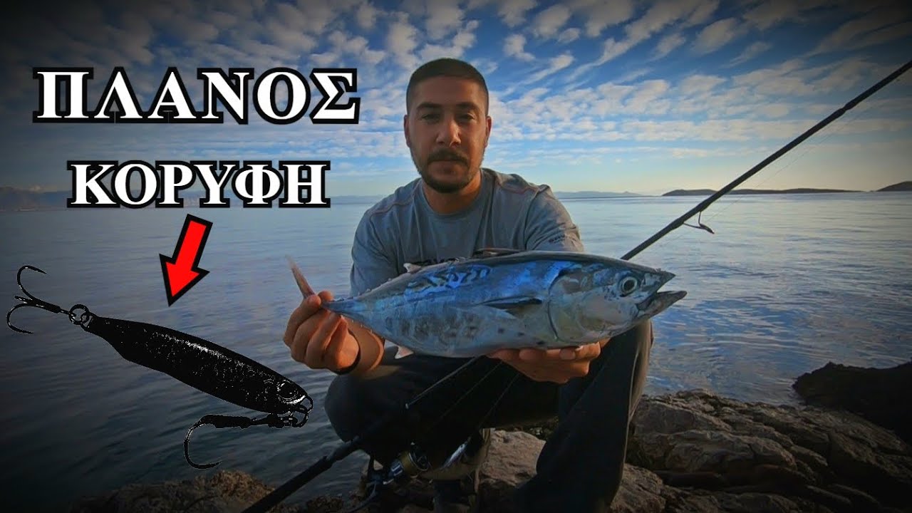 Ψάρεμα πλάνων με εξοπλισμό spinning για ντάσκες!!!(light shore jigging ...
