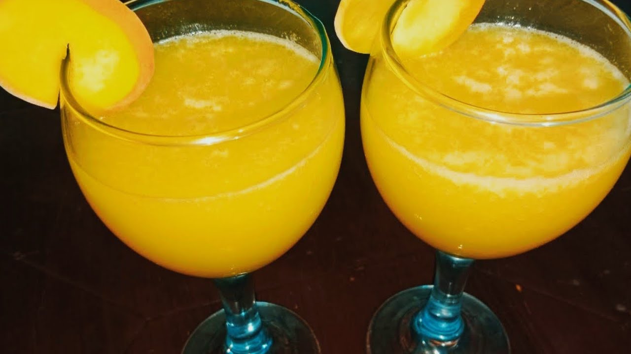Fresh Peace Juice recipe | How to make Peach Juice | Peach Juice - YouTube