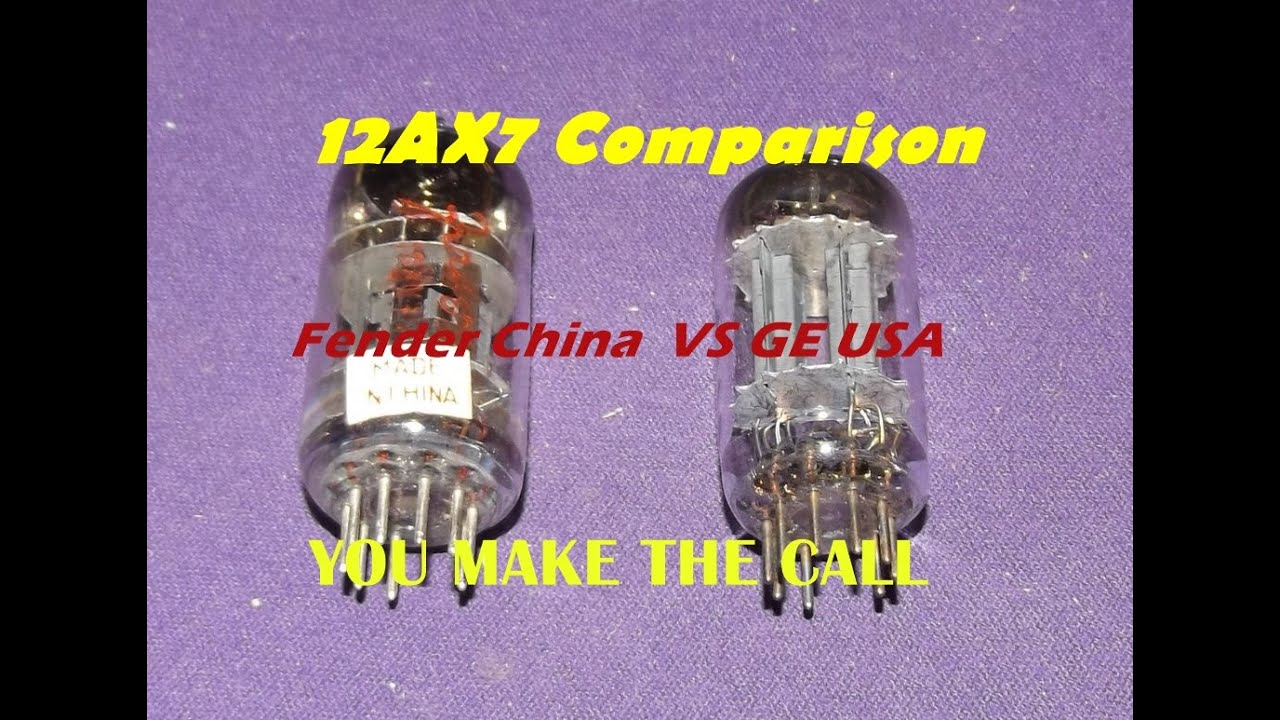 Fender China 12AX7 VS GE USA 12AX7 Tube Tone Comparison You make the ...