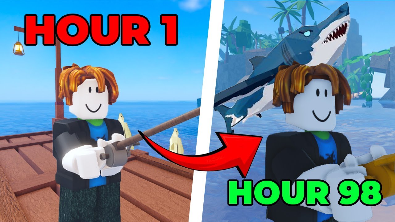 I Survived 100 Hours in Fisch (Roblox) - YouTube