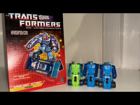 Transformers generation one Fizzle review. G1 sparkabot collection ...