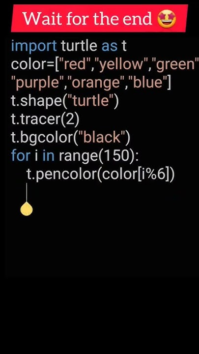 Python 🐍turtle Cool Trick 🐢 Programming 2 Shortsfeed Viral Python Pythonturtle Youtube