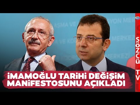 SON DAKİKA Ekrem İmamoğlu İktidar İçin Değişim Çağrısını Açıkladı!