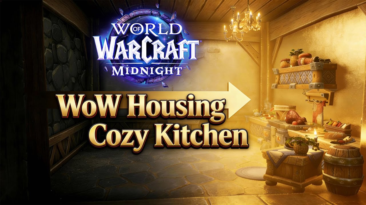 WoW Player Housing - Cozy Kitchen Build - YouTube