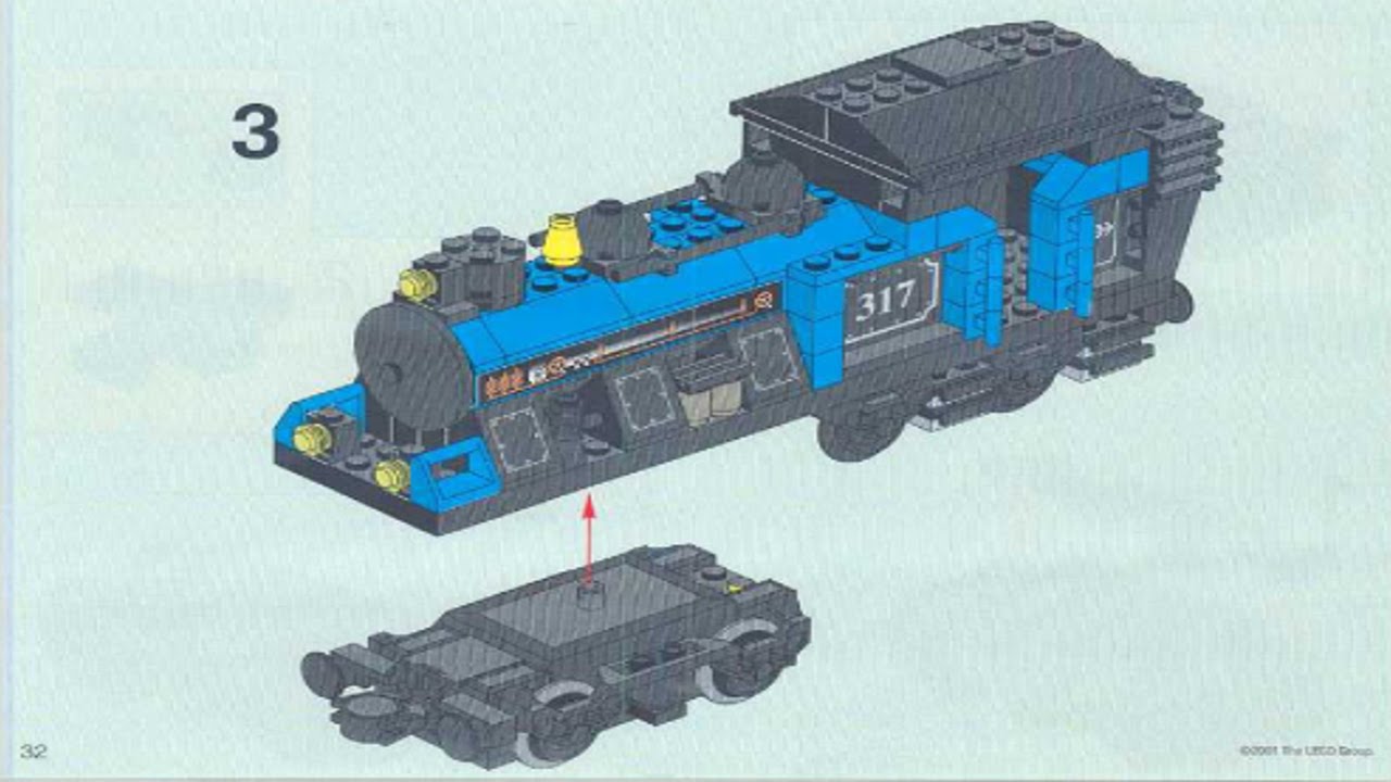 LEGO LARGE TRAIN BASIS 3741 (INSTRUCTION BOOKLET) - YouTube