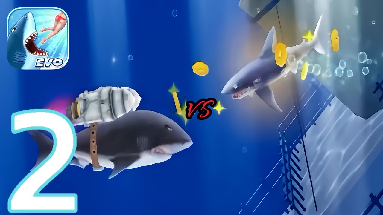 Hungry Shark Evolution Gameplay Part 2 - Mako Shark - YouTube