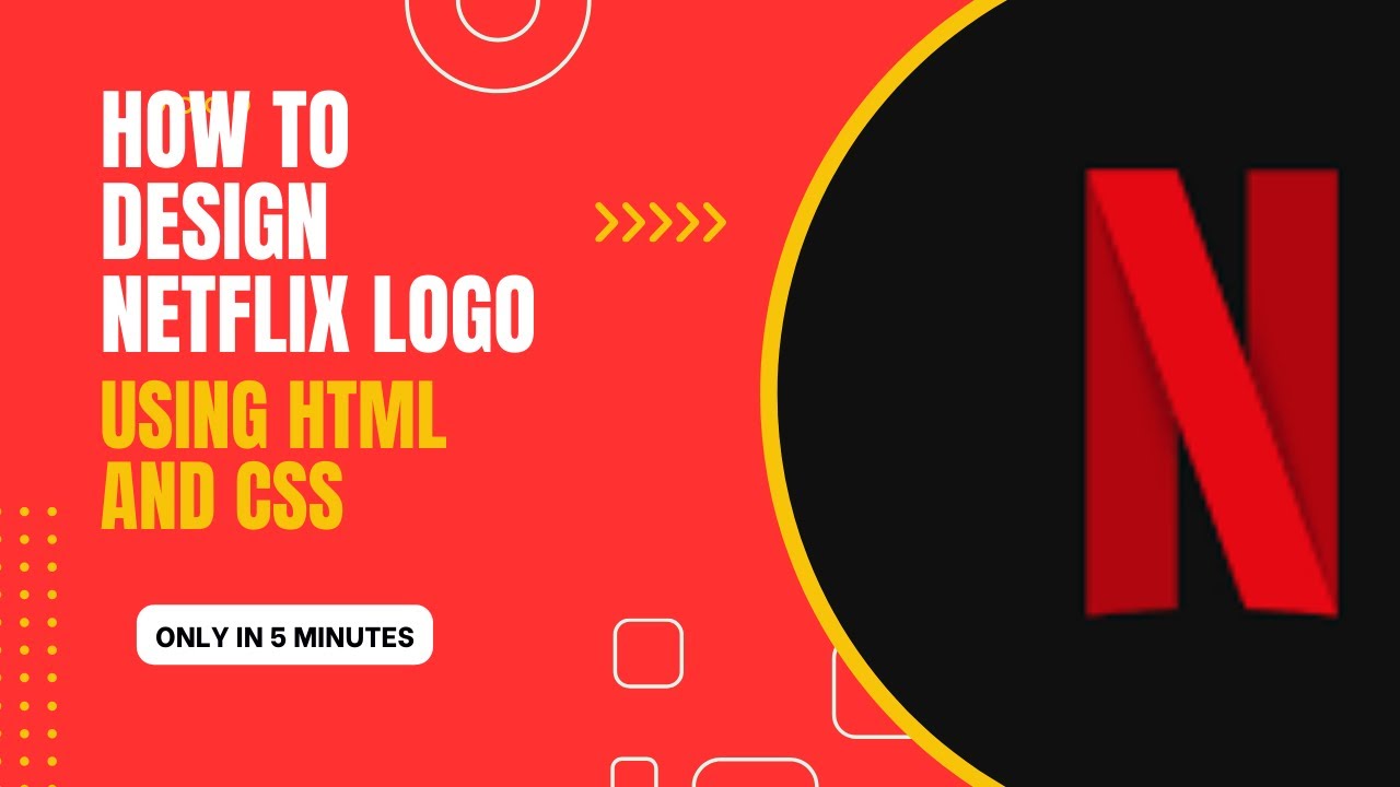 Create a Logo of Netflix Using HTML And CSS. - YouTube