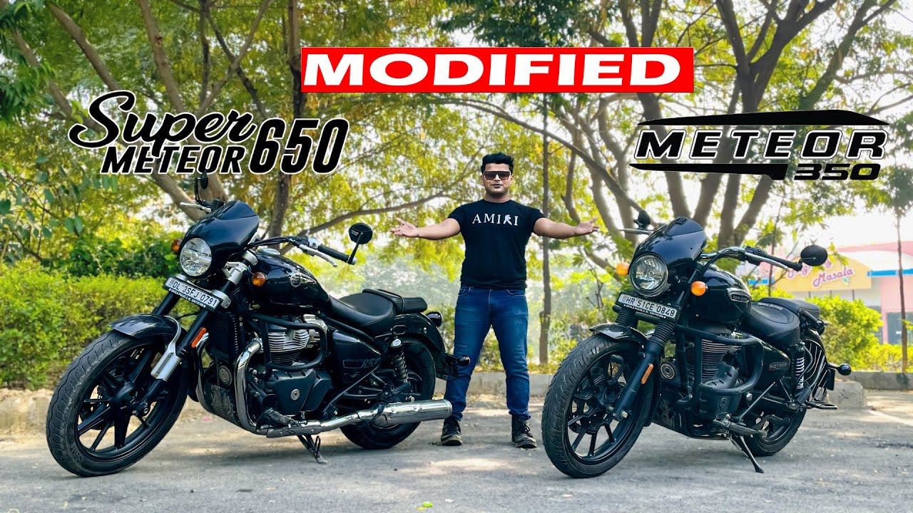 Looks😍 Jo Deewana Bana De ️Modified Super Meteor 650 & Meteor 350 ...