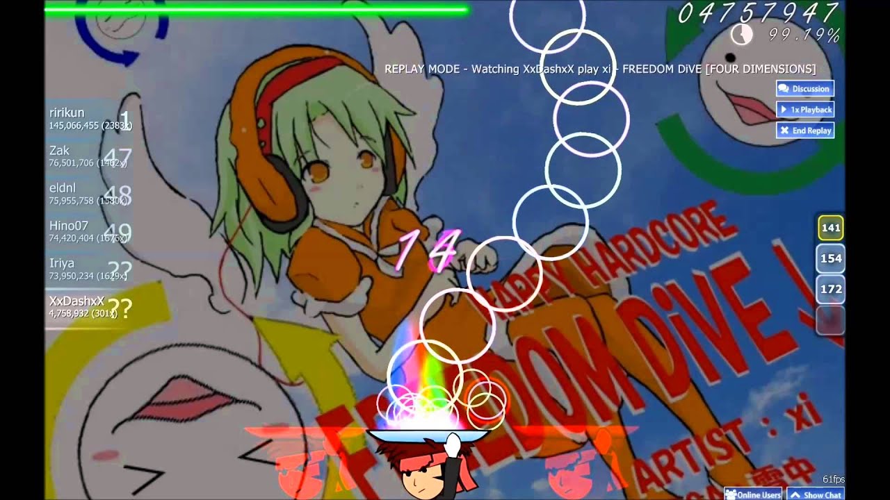 Osu! xi - FREEDOM DiVE (FOUR DIMENSIONS) - YouTube
