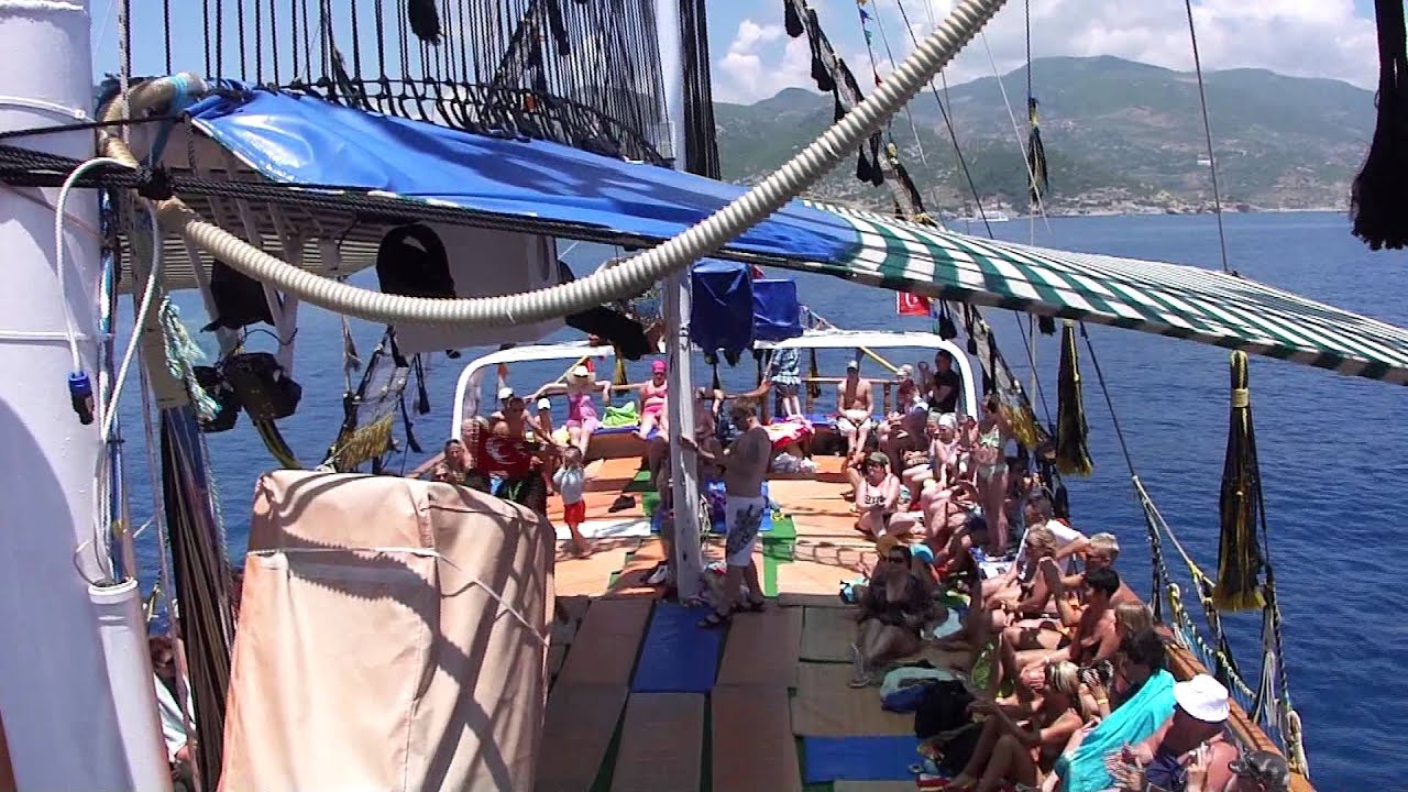 Baba Boat Tour 1.6.2011 Alanya Turkey - YouTube