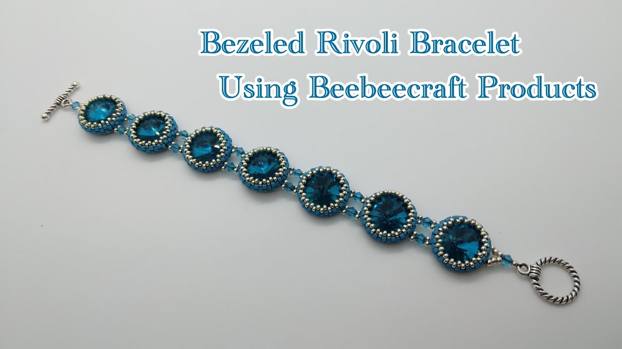 Bezeled Rivoli Bracelet Using Beebeecraft.com Products #beebeecraft ...