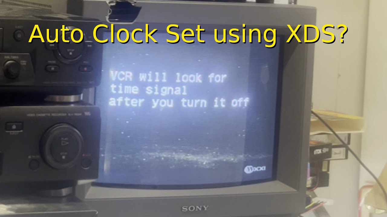 Auto Clock Set using a videotape recorded from analog NTSC television ...