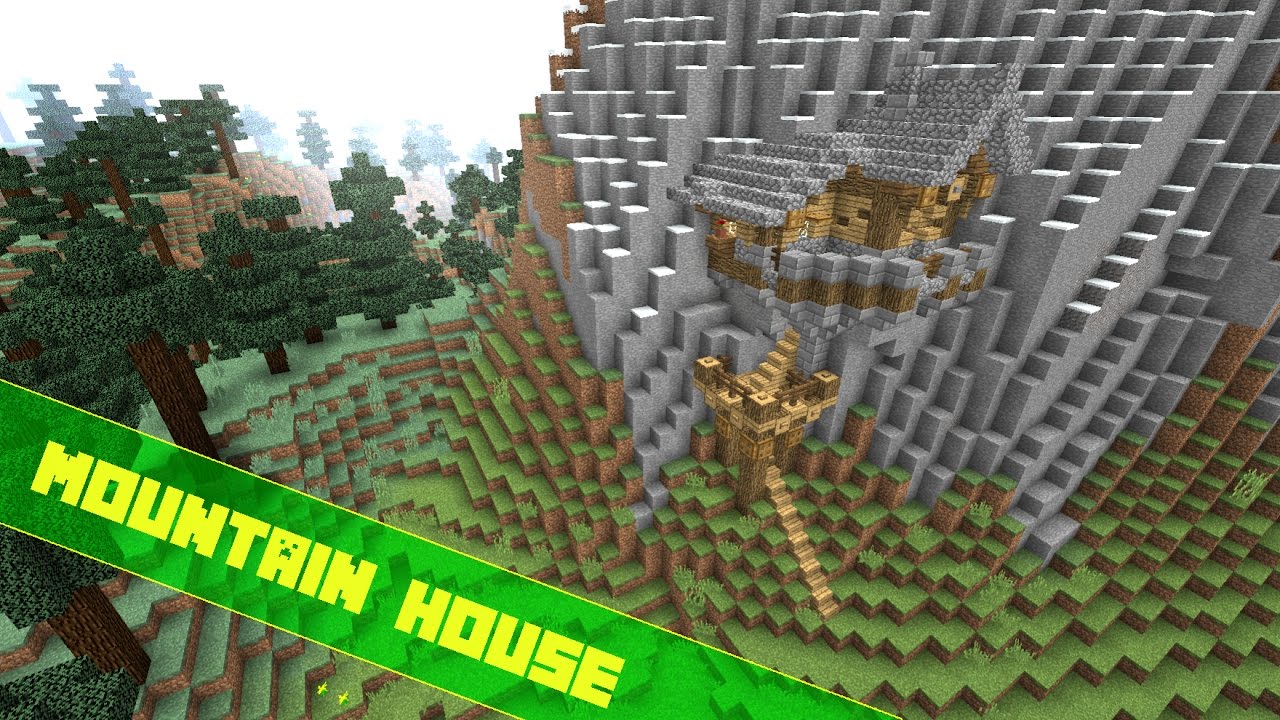Minecraft How To Build A Mountain House Tutorial - YouTube