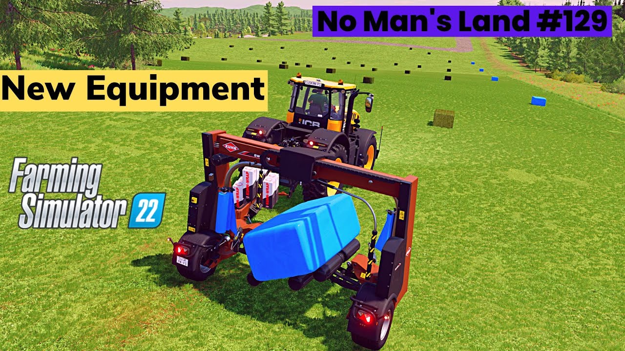 #FS22🚜Hay Production For Cows & Sheeps New Bale Wrapper Spraying weeds ...