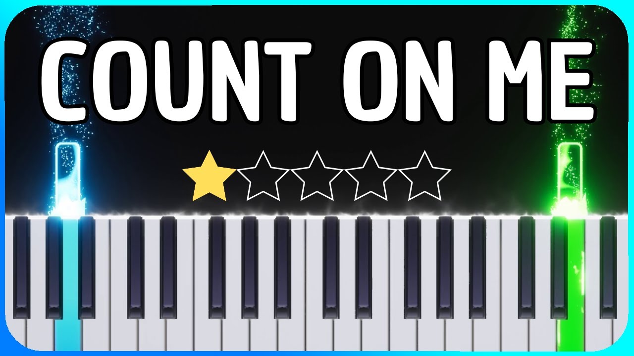 Bruno Mars - Count on Me - Easy Piano Tutorial + Sheet Music - YouTube