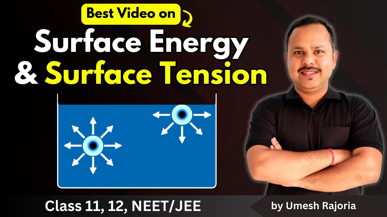 2. Surface Energy | Surface Tension | 11th Physics #neet #cbse # ...