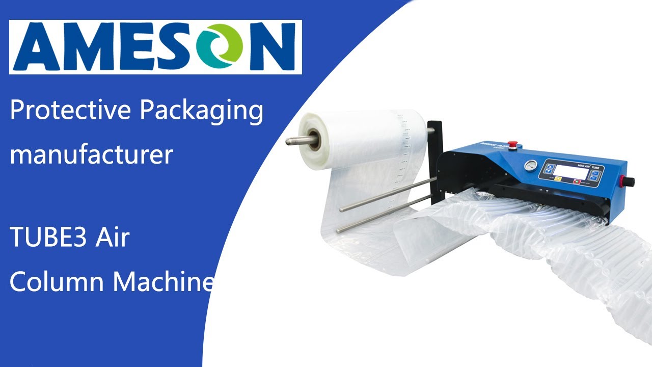 How to use Tube 3 air column bags machine? - YouTube