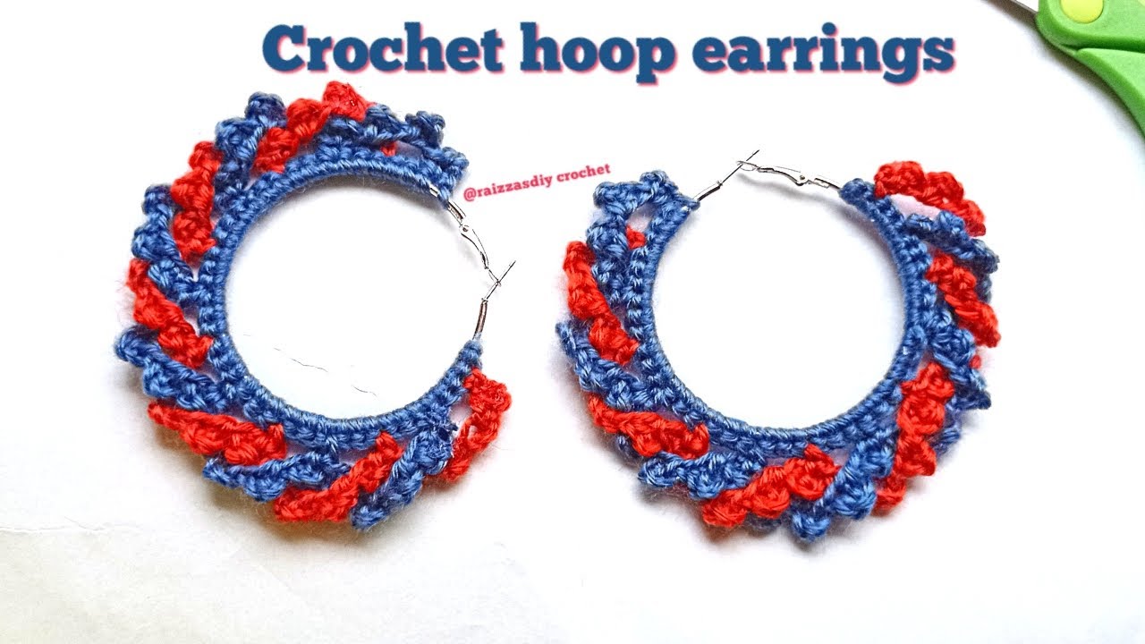 Super easy crochet earrings Tutorial for beginners step by step - how ...
