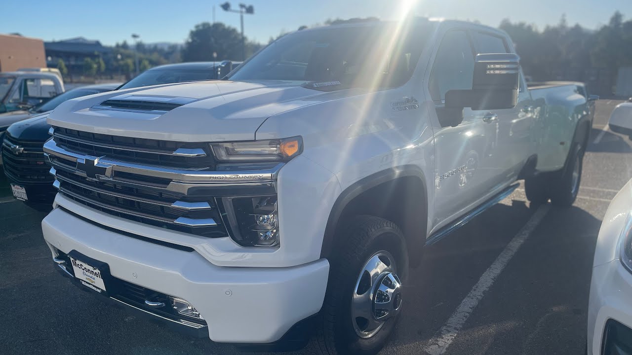 2023 Chevy Silverado 3500HD Dually High Country in Iridescent Pearl Tri ...