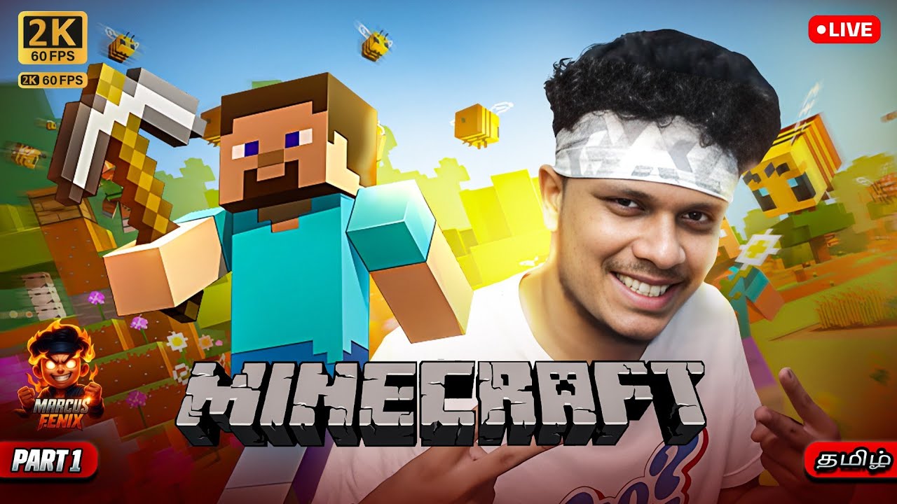 Minecraft Tamil Survival LIVE 🔴 Part 1 | Epic Adventure Starts Here! 🏡 ...