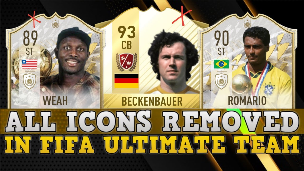 ALL ICONS REMOVED from FIFA 🔥 ULTIMATE TEAM 🔥 Beckenbauer, Weah ...
