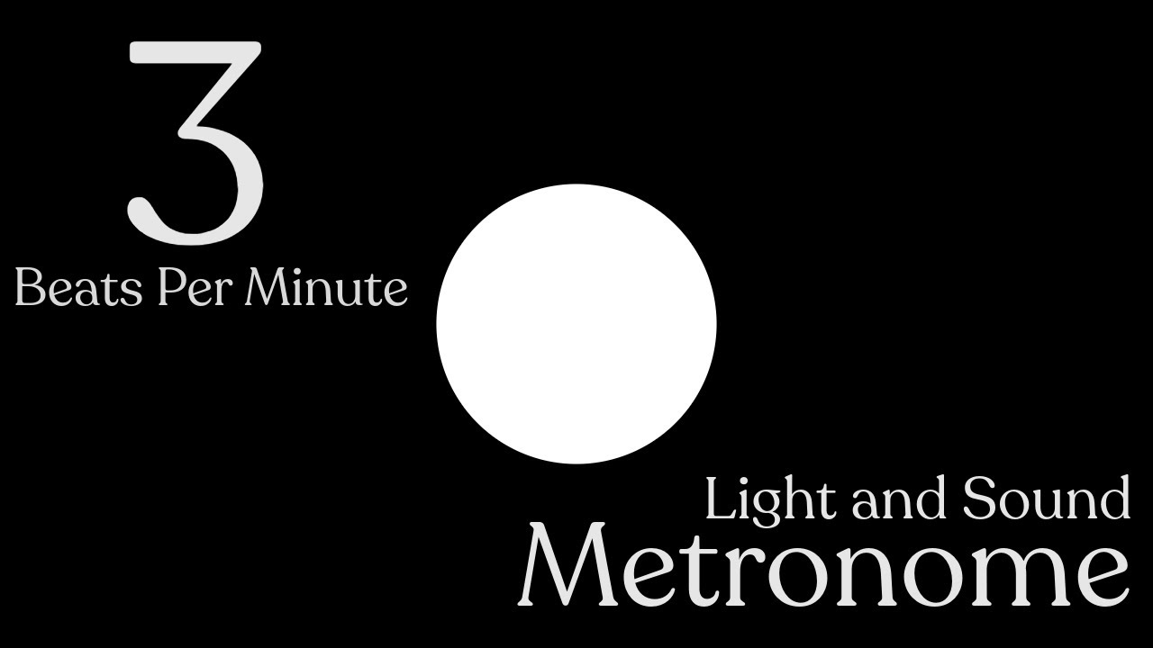 Metronome 3 BPM - With Blinking Light - YouTube