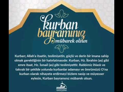 Kurban Bayramımız Mübarek olsun