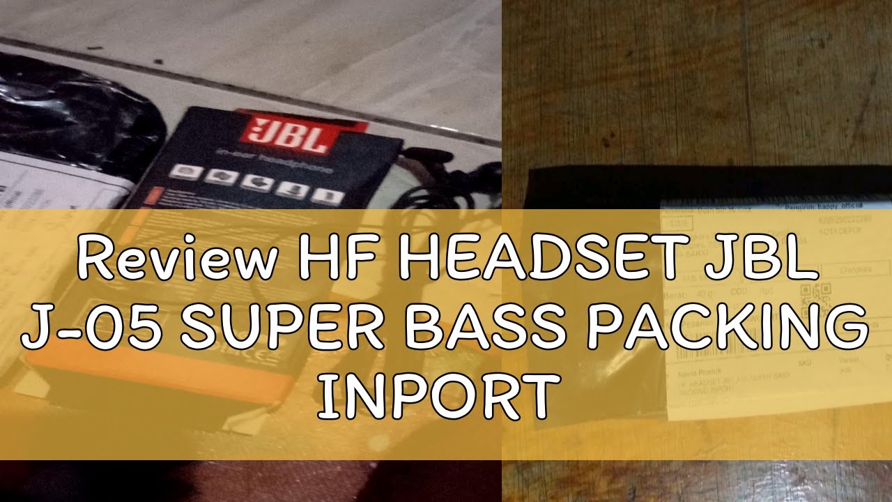Review HF HEADSET JBL J-05 SUPER BASS PACKING INPORT - YouTube