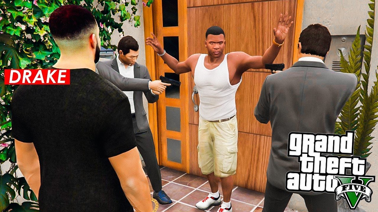 DRAKE Shows Up To Franklin House Looking For His HELLCAT! (GTA 5 Mods ...