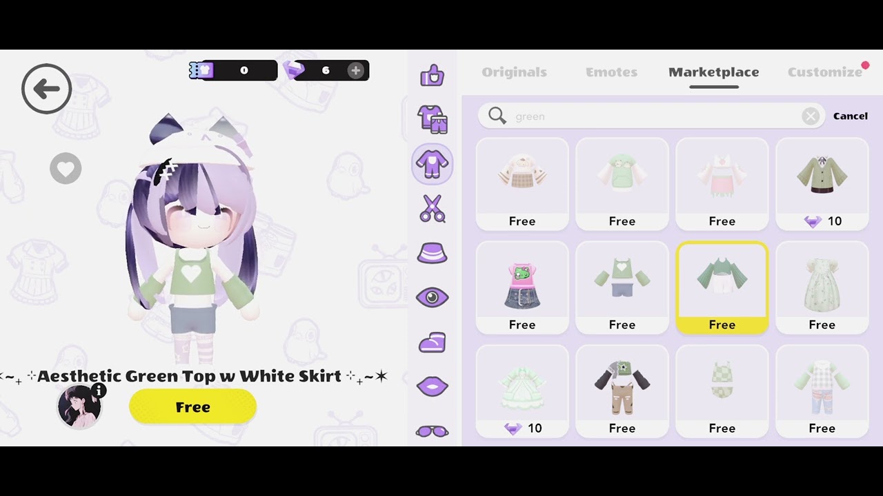☆how to get free green clothes in bud☆ - YouTube