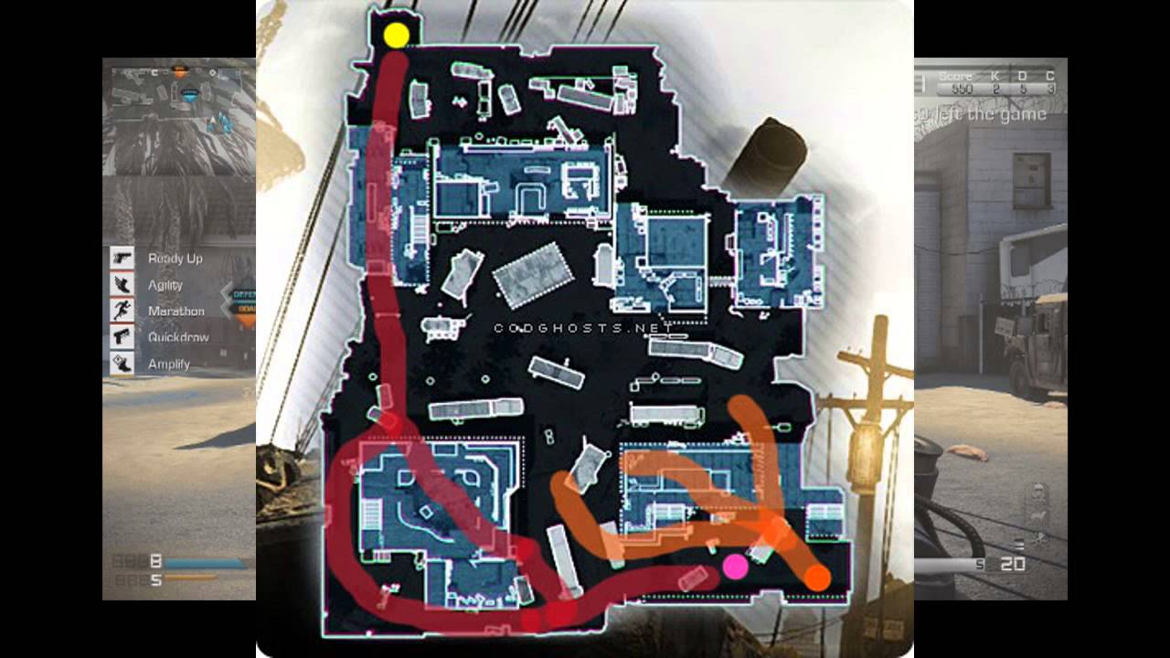 "Call of Duty Ghosts" Best Routes in Blitz "Octane" - YouTube
