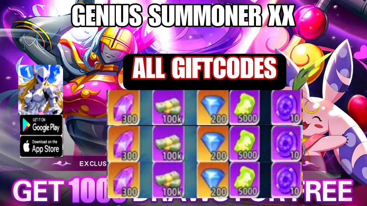 Genius Summoner XX & All 11 Giftcodes | 11 Free Codes Genius Summoner XX - How to Redeem - YouTube