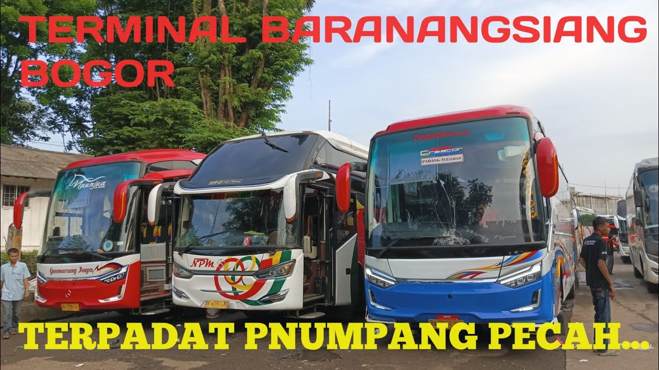 MEMBLUDAK...TERMINAL BOGOR BARANANGSIANG BERANGKATKAN 17 UNIT BIS ...