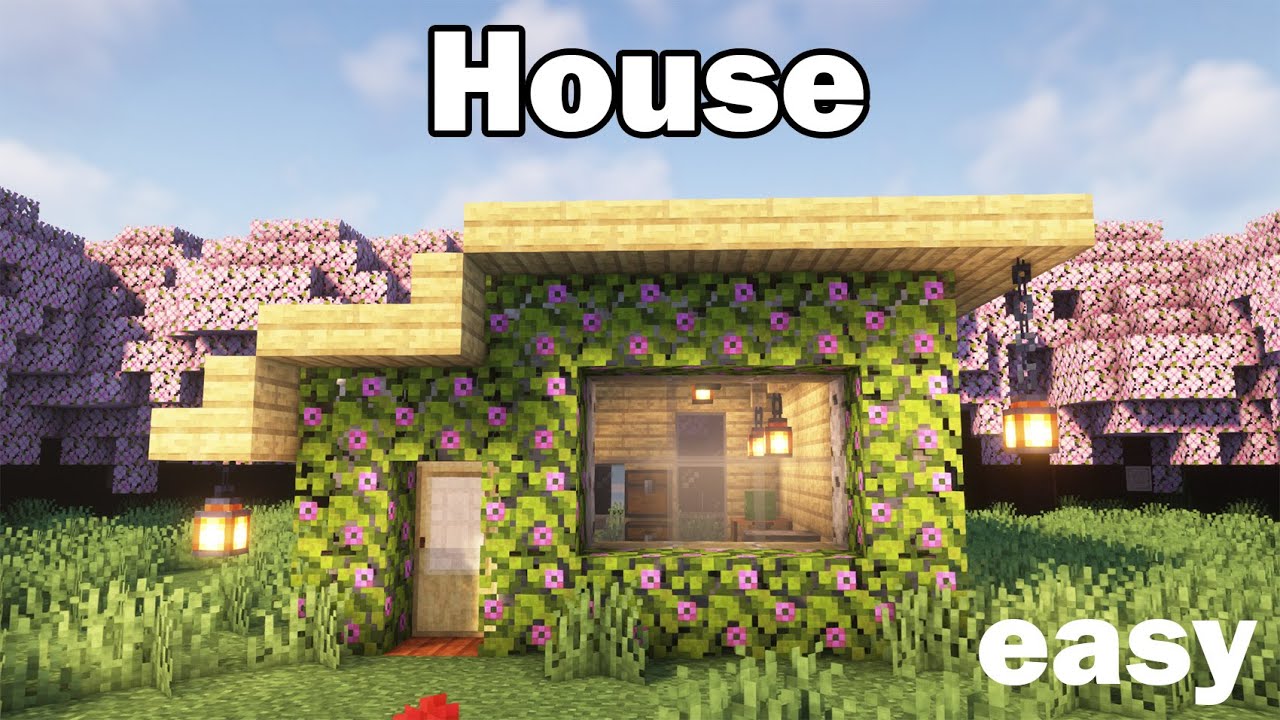 Minecraft: How to Build a Beautiful Wooden House #4 - YouTube