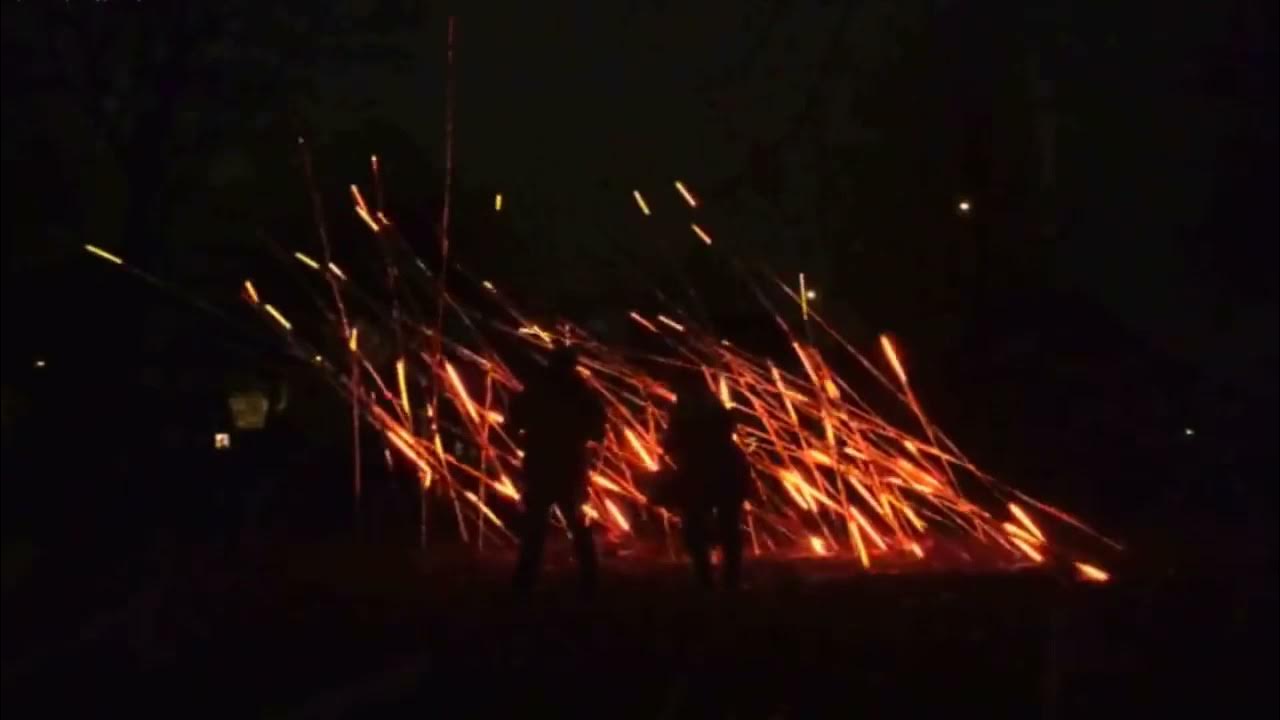 Digital led strips make fire effect. - YouTube