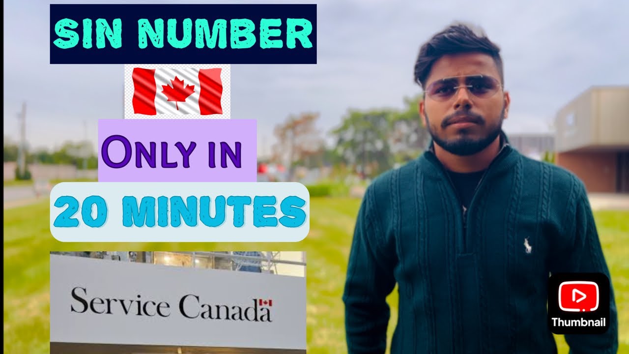 SIN number Canada AIRPORT !! How to get SIN in ONLY 20 MIN !! Best ...