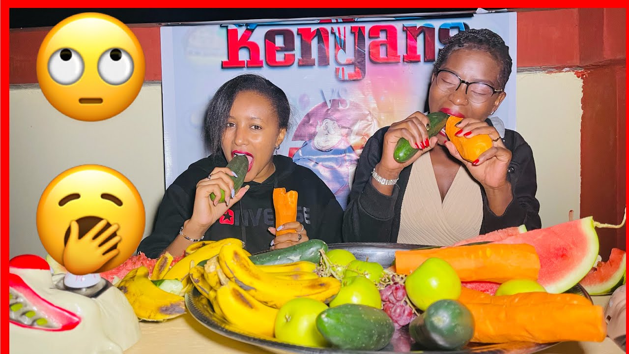 KENYAN BEAUTIFUL LADIES TRIED TO SWALLOW FULL CUCUMBER🥒TO WIN 10k IN ...