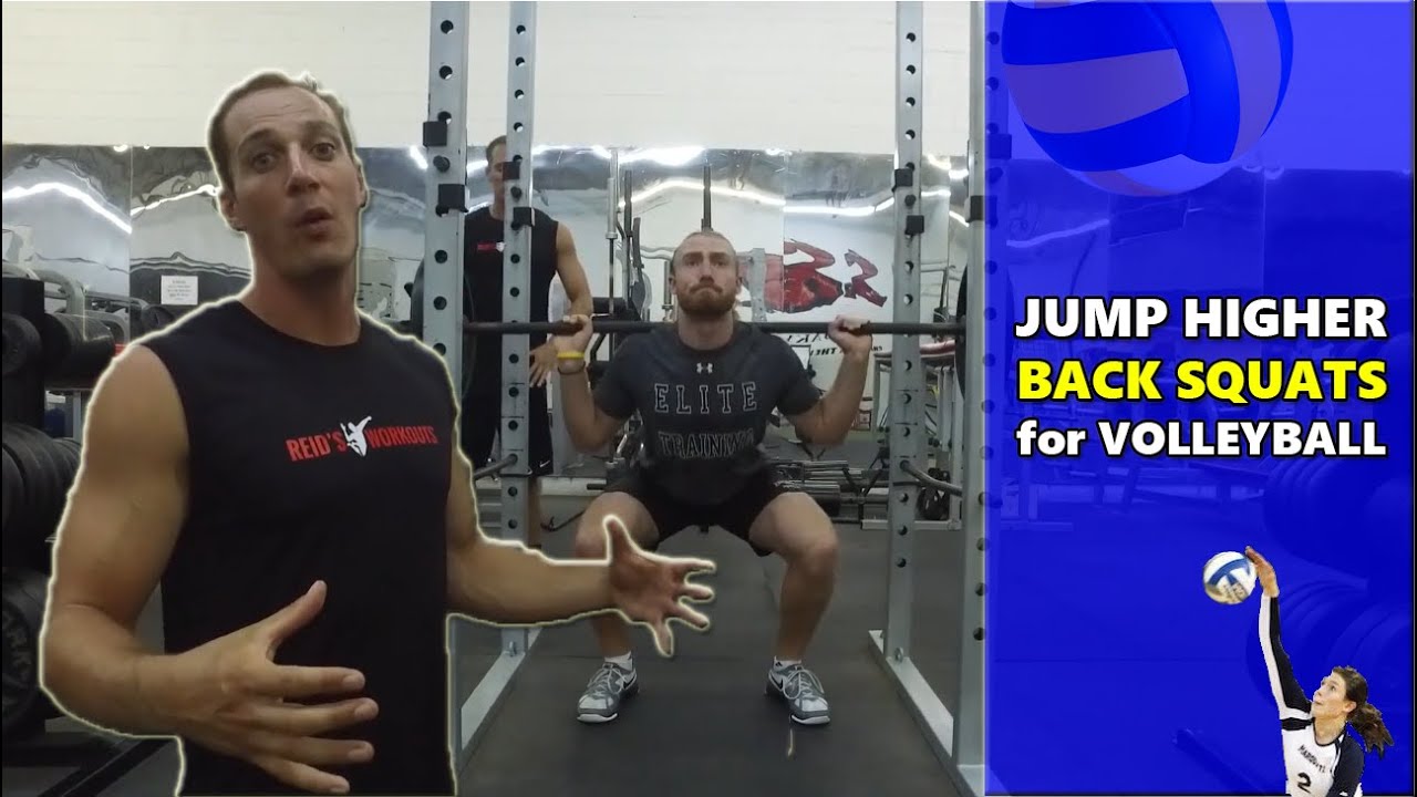 Back Squats for Volleyball Players to Jump Higher - YouTube