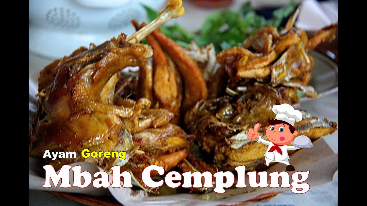 Kuliner Legendaris Ayam Goreng Kampung "Mbah Cemplung" - YouTube