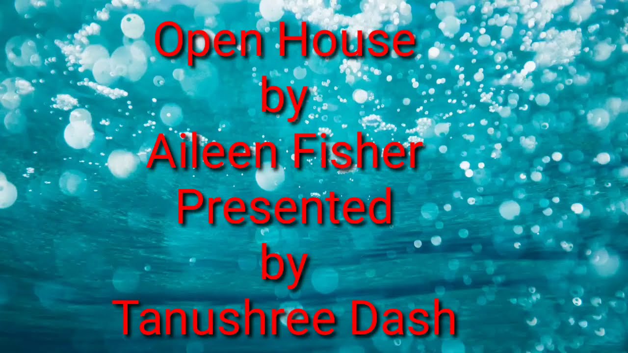 Open House Poem For Standard - I Kids by Alien Fisher Presenter- Tanushree Dash - YouTube