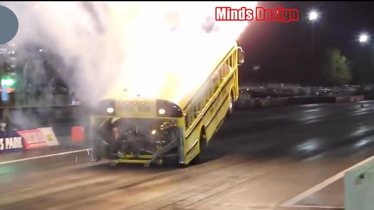 COMPILATION OF DRAG RACE BUS IN THE WORLD - YouTube
