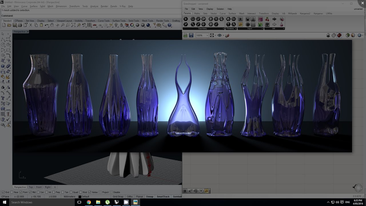 Grasshopper - Parametric Vase v2 - YouTube