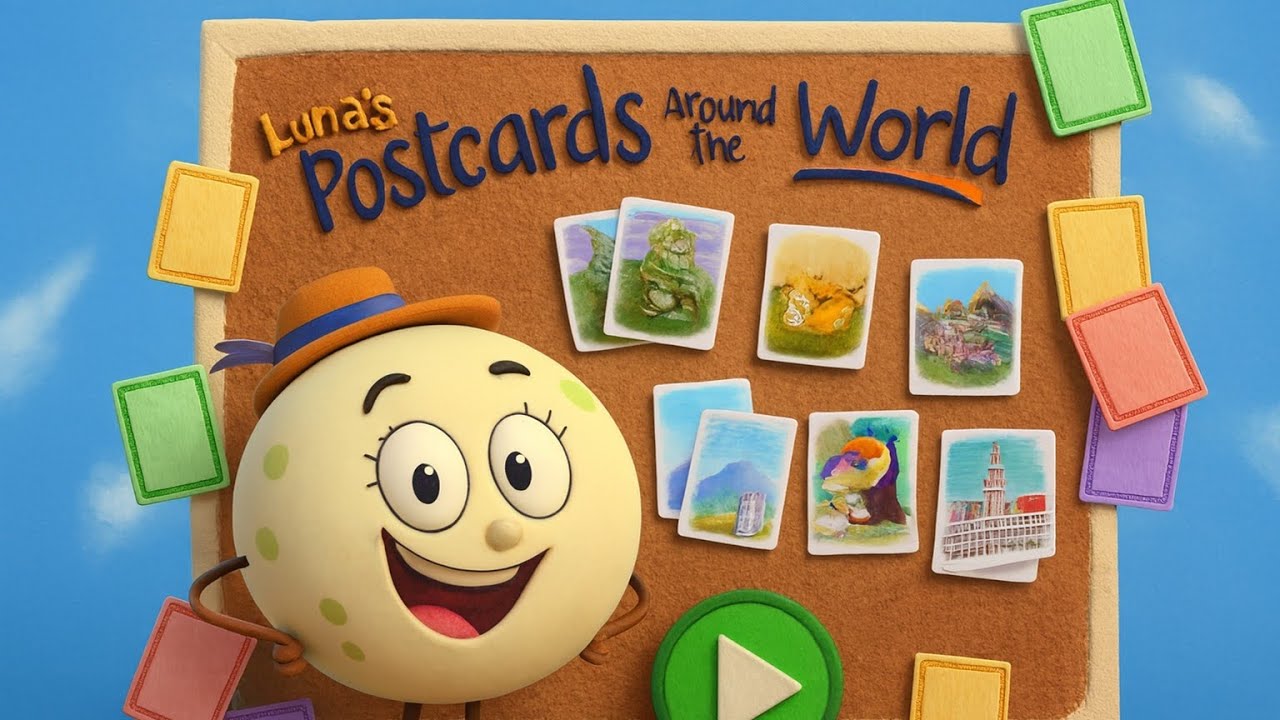Luna's Postcard Around the World 🌍 PBS KIDS Game (Mini explorers zone ...