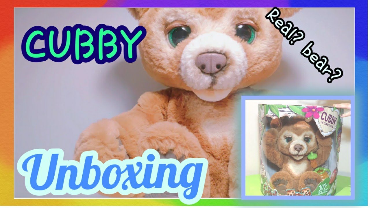 Toy💜 Unboxing CUBBY, Interactive Bear, So realistic Teddy! super cute ...