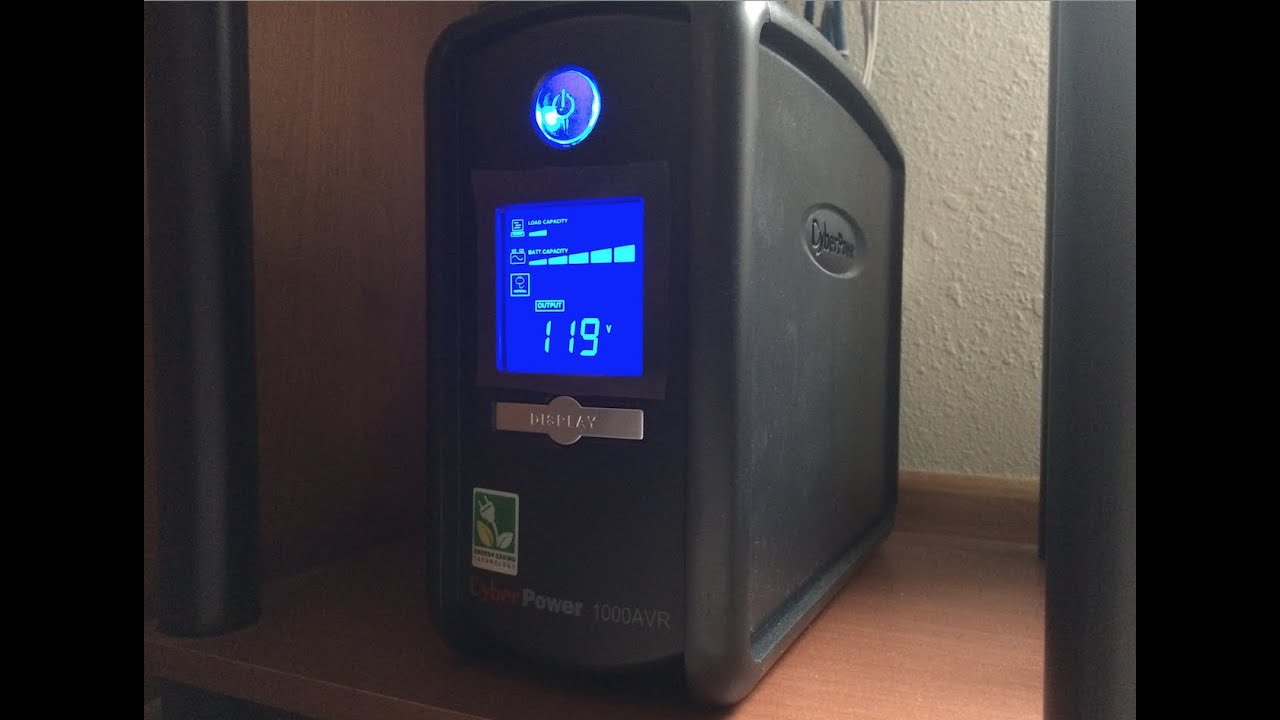 Unboxing: CyberPower CP1000AVRLCD UPS - YouTube