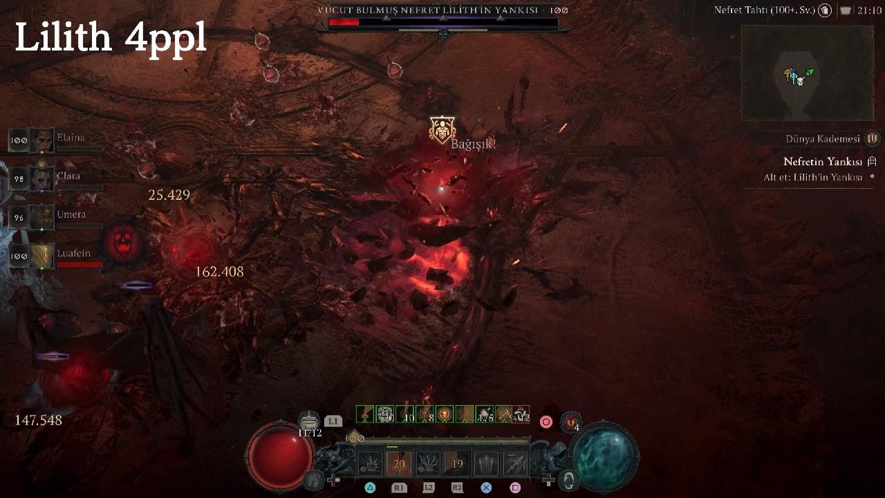 Diablo IV - Lilith with group of 4 - YouTube
